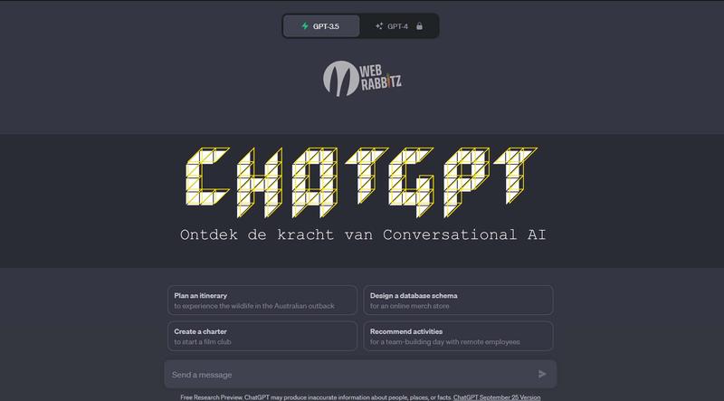 Wat Is ChatGPT? Ontdek De Kracht van Conversational AI Web Rabbitz 凌